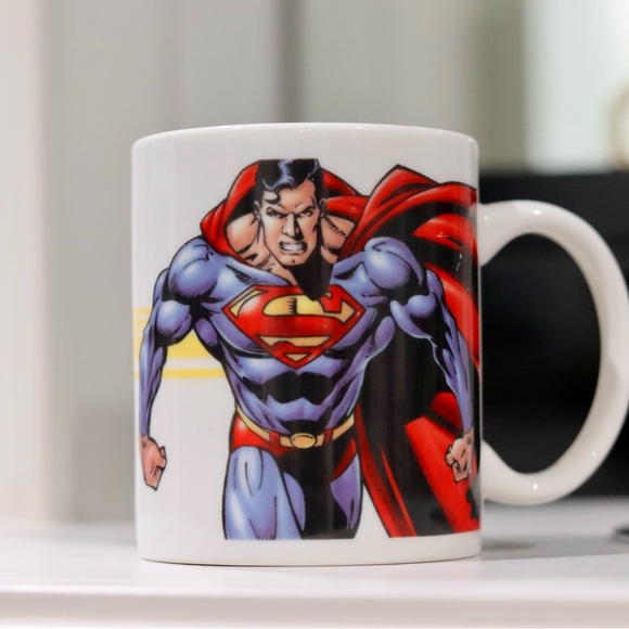 DC Comics | Dining | Dc Comics Red And White Superman Mug 4 Collectible ...